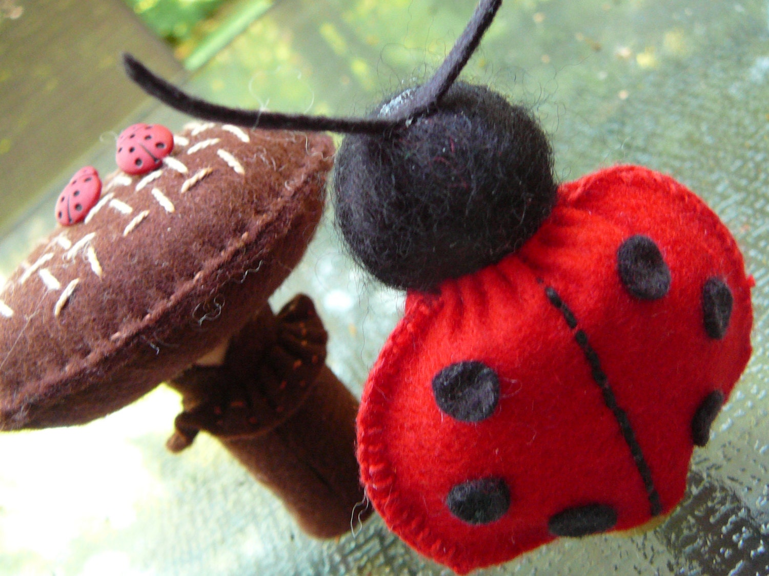 Ladybug Peg Doll Waldorf Inspired Small Wool Felt Ladybird - Etsy