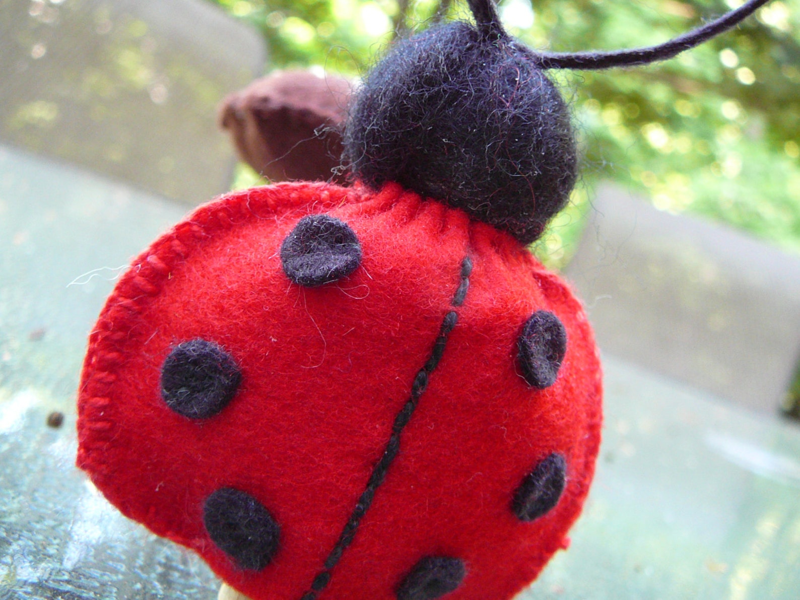 Ladybug Peg Doll Waldorf Inspired Small Wool Felt Ladybird - Etsy