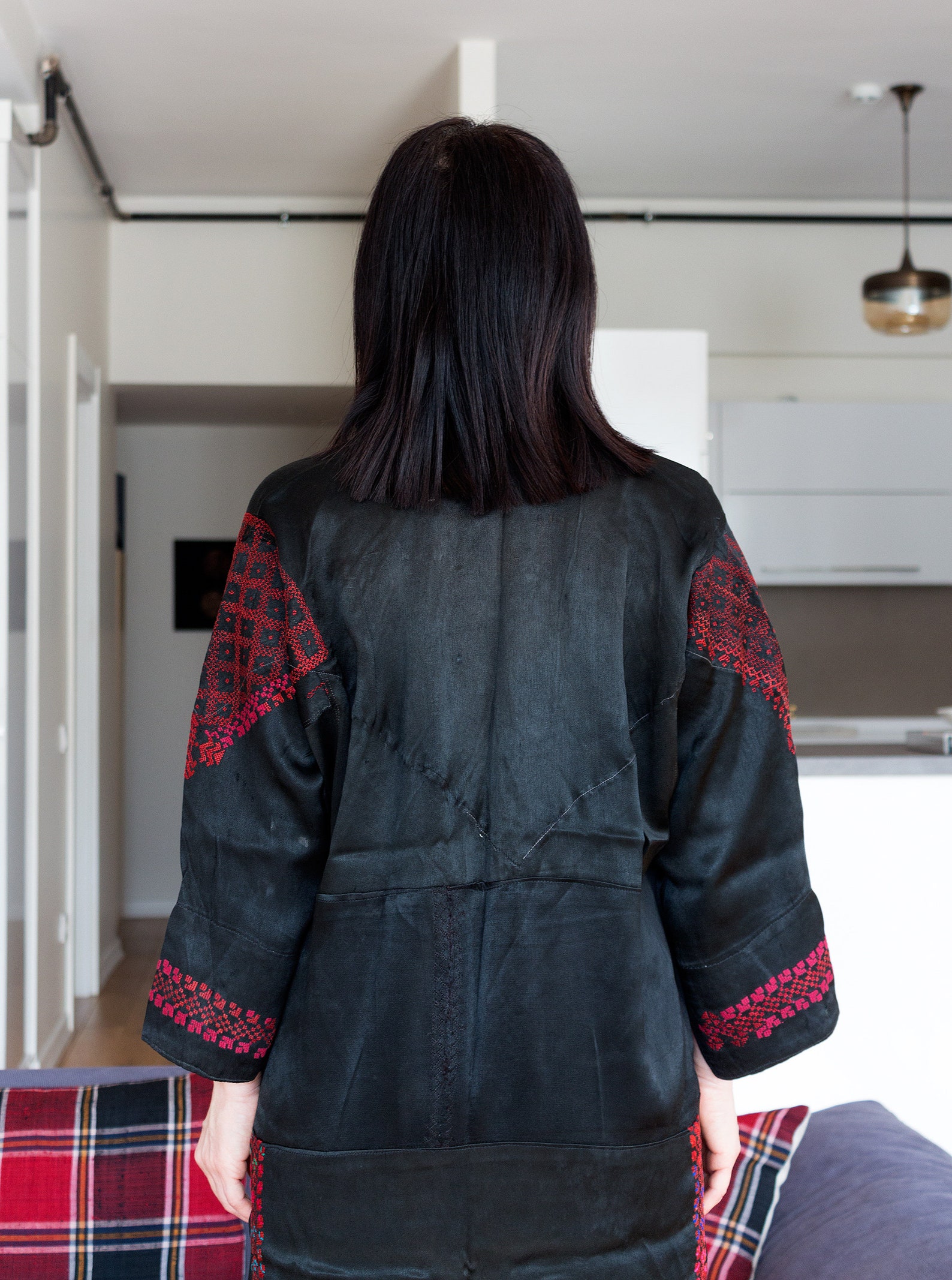 49.21 x 55.91 Vintage Wedding Robe Old Embroidered | Etsy