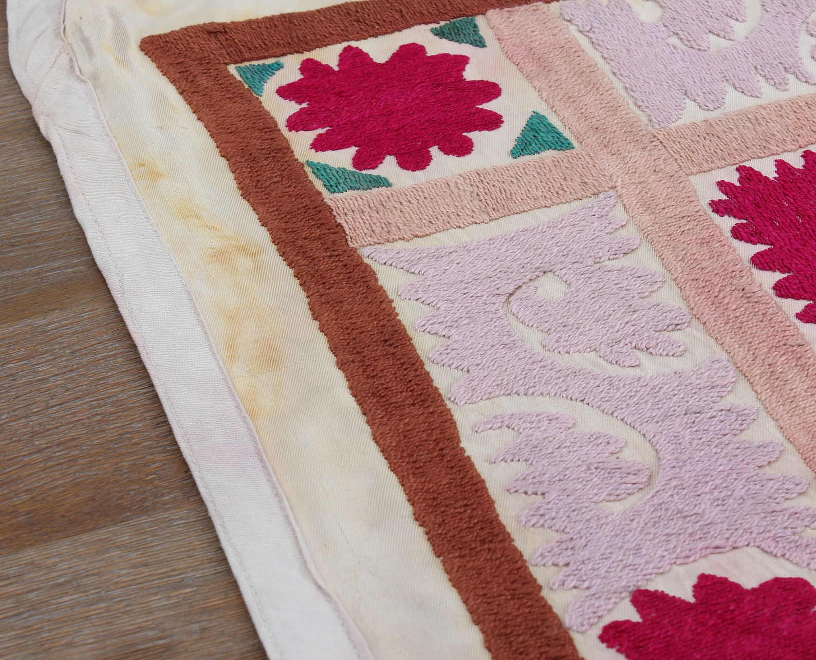 Pastel Suzani Suzani Throw Suzani Bedspread 2.89' X | Etsy