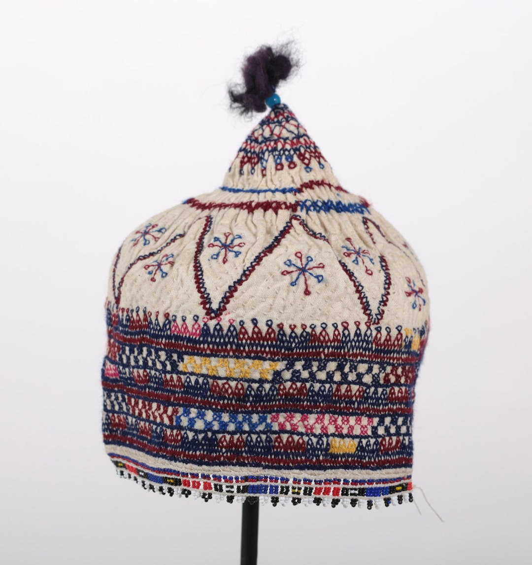 Anatolian Hat, Old Turkish Hat, 8.07" X 19.69" Old Handmade Hat ...