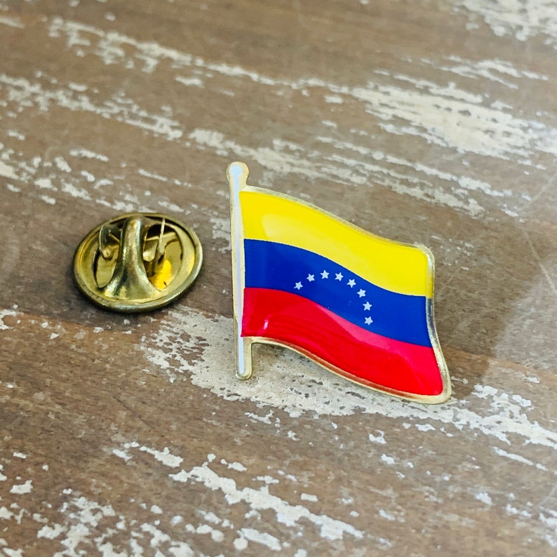 Venezuela Waving Flag Lapel Pin Made in USA | Etsy
