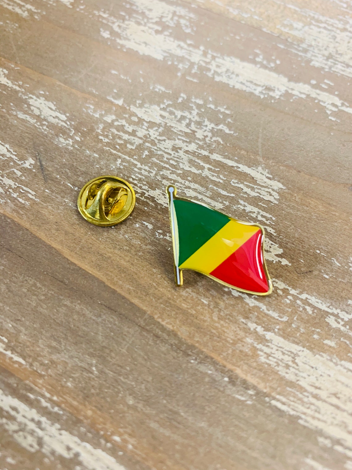 Republic of the Congo Flag Lapel Pin Made in USA | Etsy