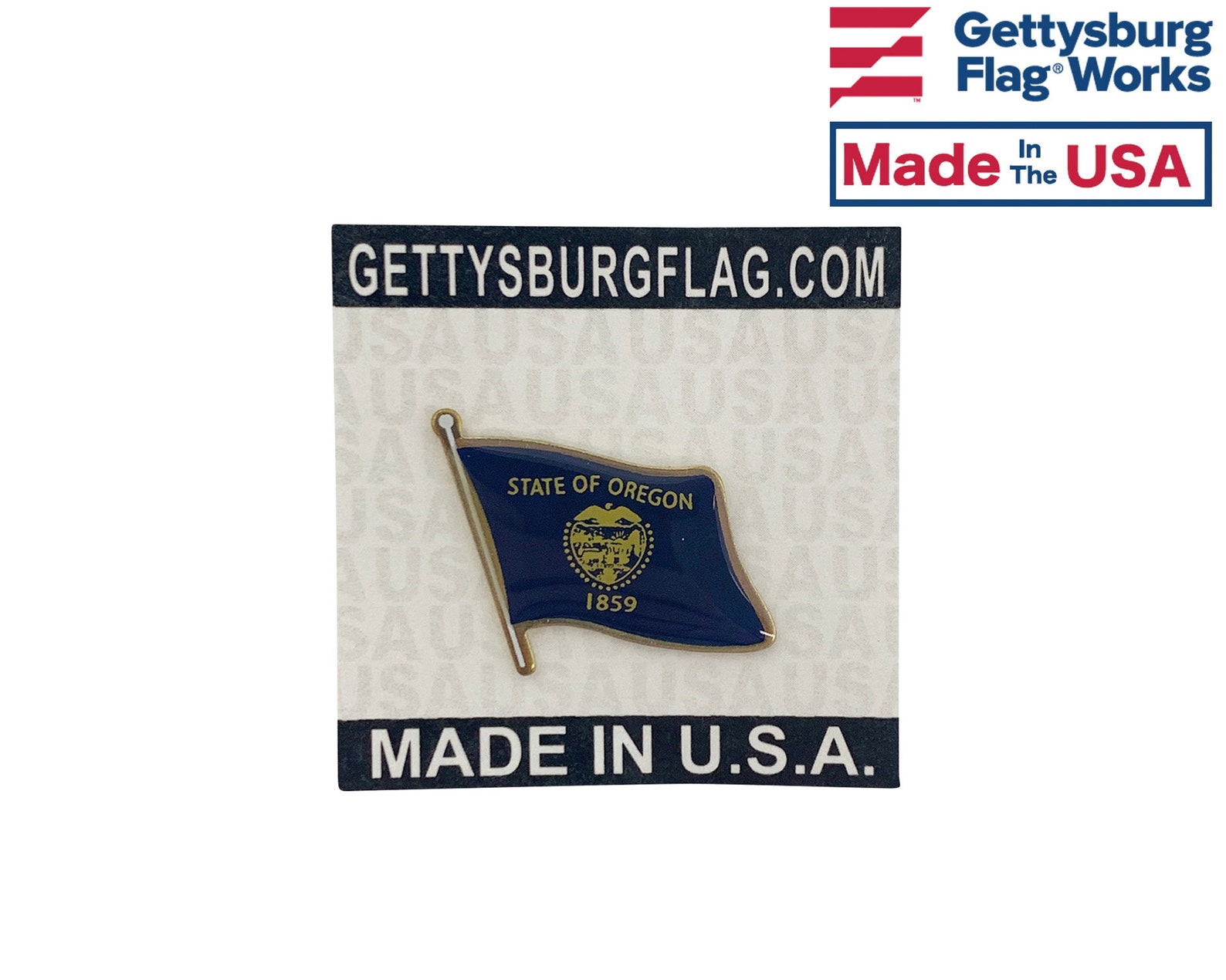 Oregon State Flag Lapel Pin Made in the USA | Etsy