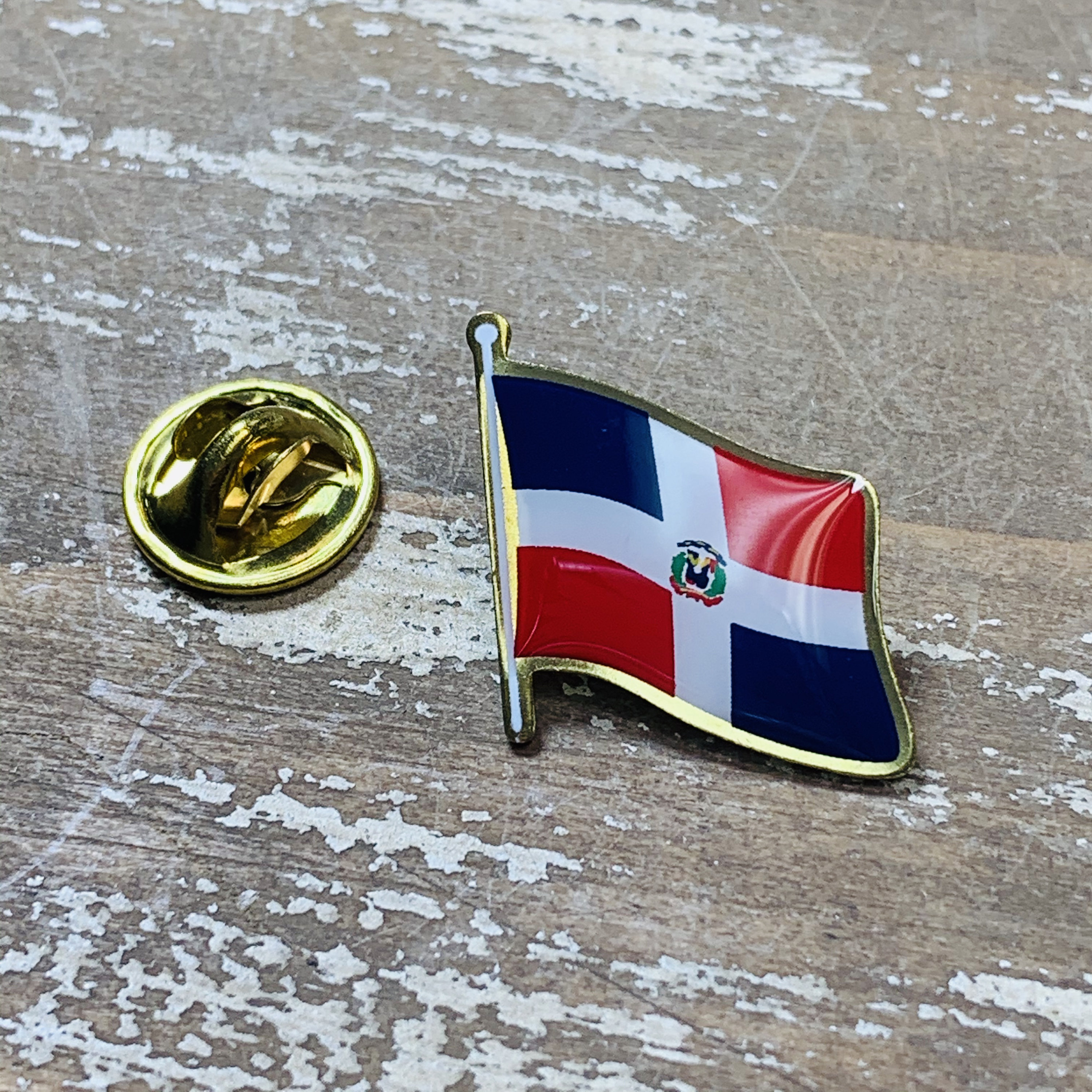 República Dominicana ondeando bandera lapel Pin Hecho en | Etsy