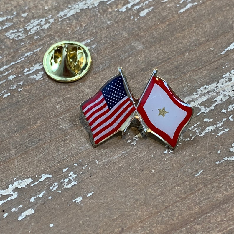 Gold Star Service Flag Lapel Pin - Military Family - Made in USA - Etsy