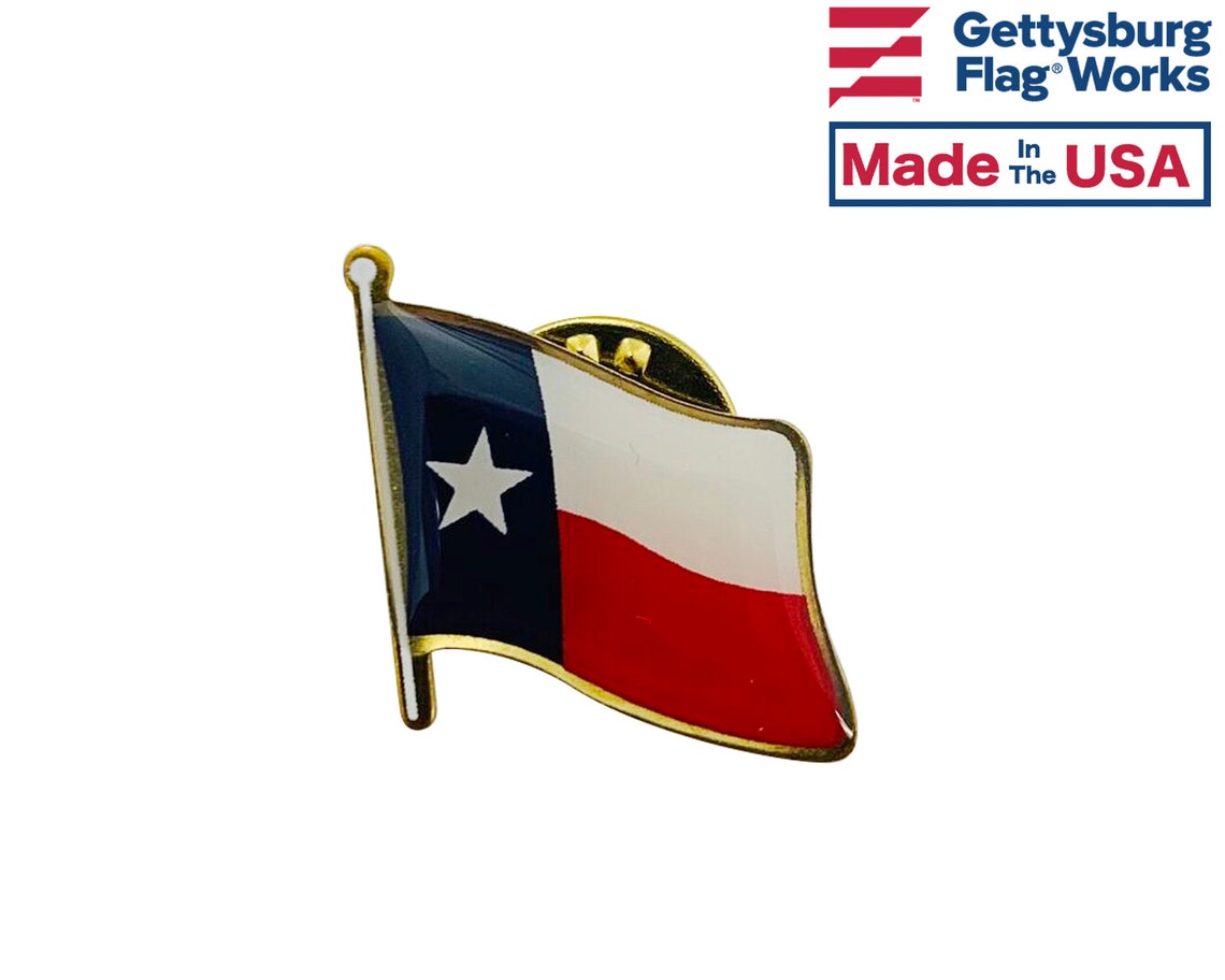 Texas Flag Lapel Pin Made in USA - Etsy