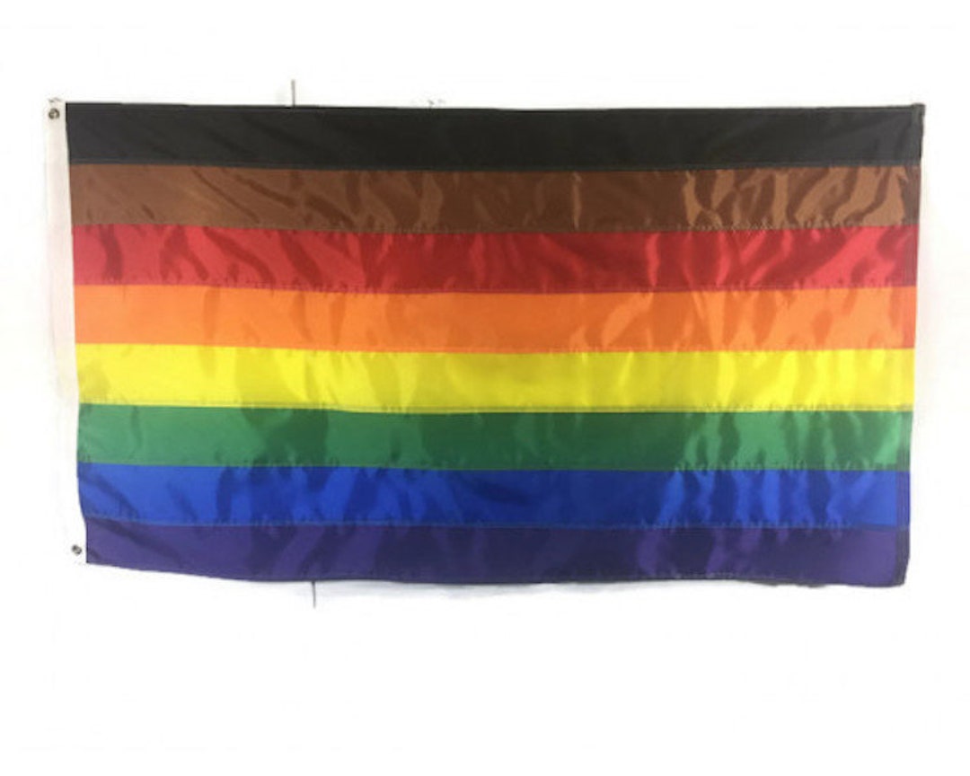 Philadelphia 8 Stripe Rainbow Pride Flag W/ Stitched Stripes - Etsy