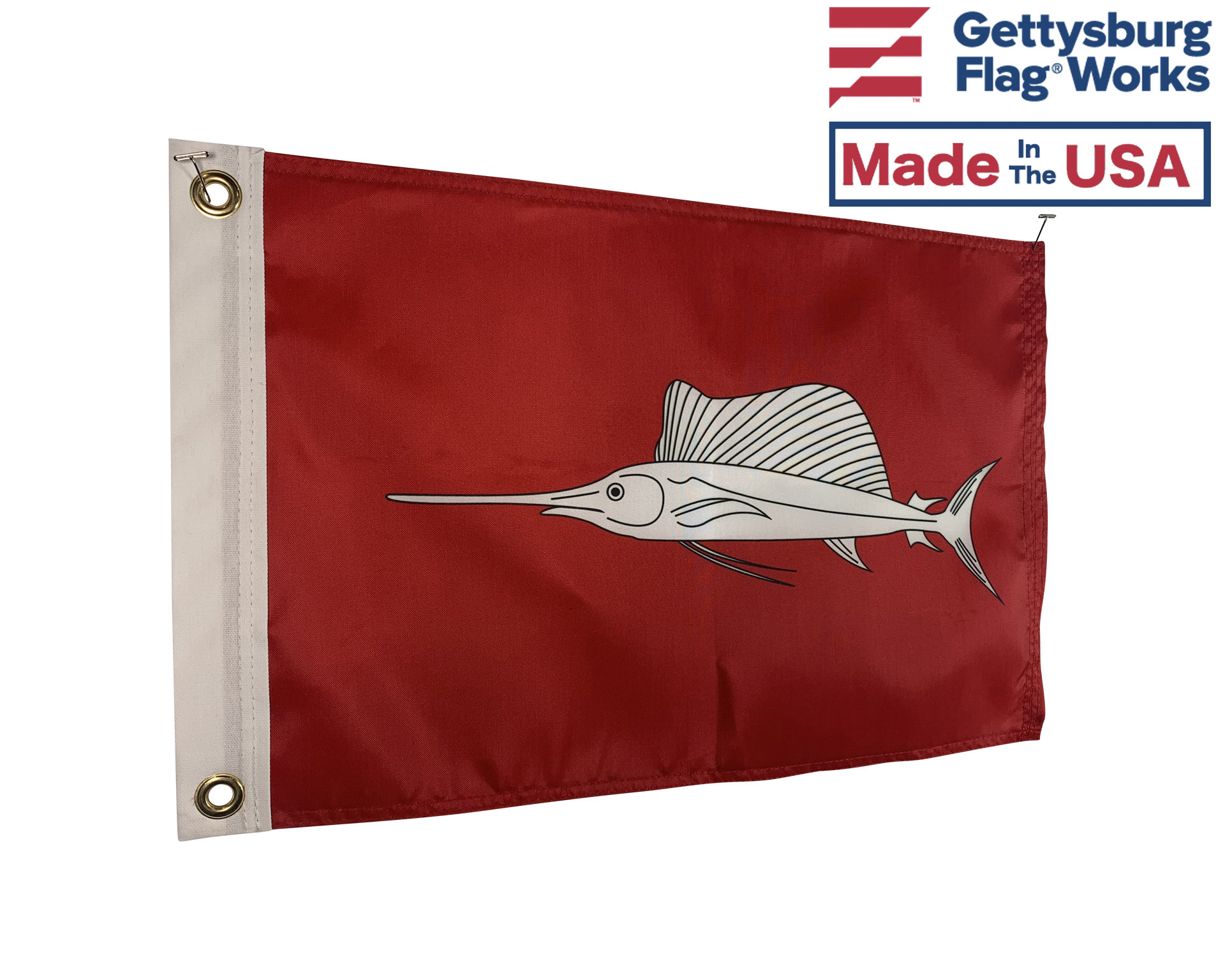 Sailfish Nautical Boat Flag 12x18 High Quality All | Etsy
