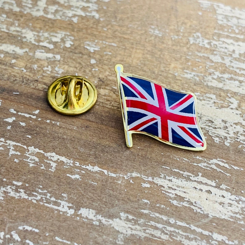 United Kingdom Waving Flag Lapel Pin Made in USA | Etsy