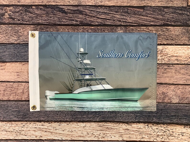 Custom Boat Flag Size 12x18 or 16x24 High - Etsy