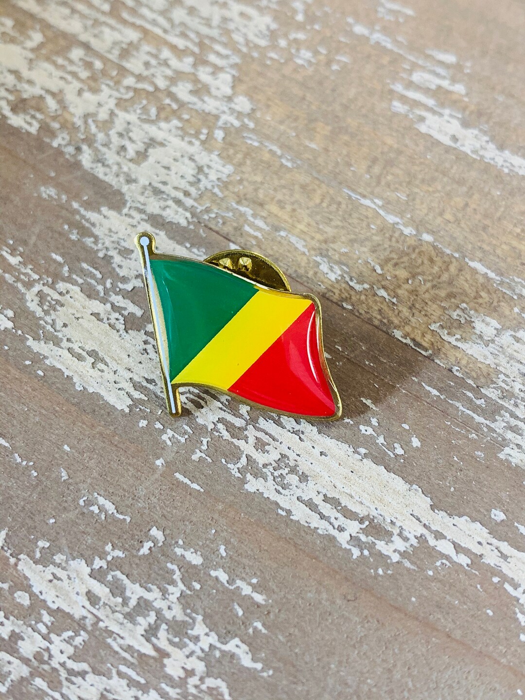Republic of the Congo Flag Lapel Pin - Made in USA! - Etsy