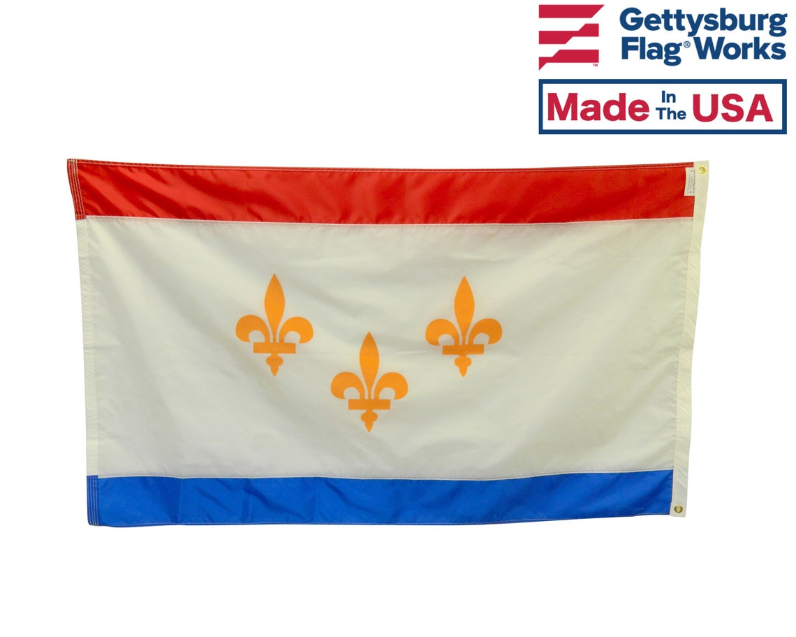 City of New Orleans NOLA Flag - Durable All-weather Nylon - Multiple ...