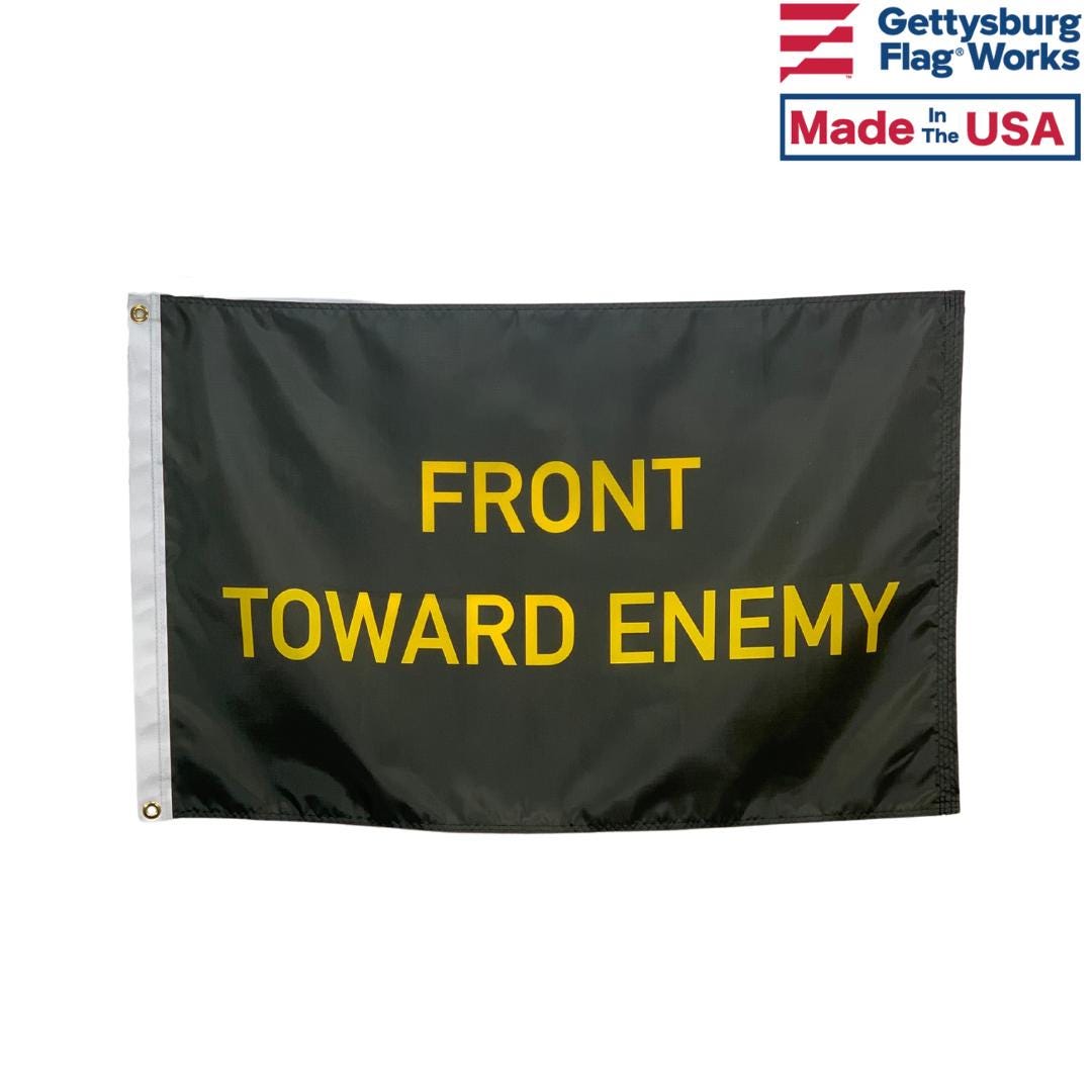 Front Toward Enemy Flag - Stay Vigilant - All-weather Outdoor Military ...