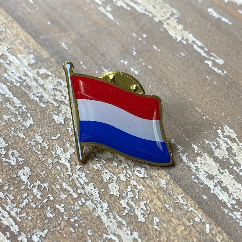 Netherlands Waving Flag Lapel Pin Made in USA - Etsy