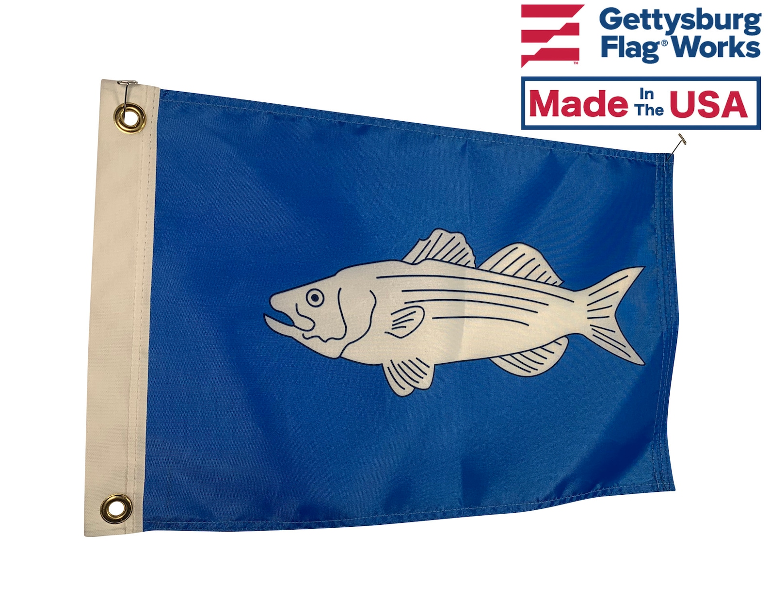 Striped Bass Nautical Boat Flag 12x18 High Quality | Etsy