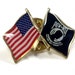 Thin Blue Line USA Rectangle Flag Lapel Pin Made in the USA - Etsy