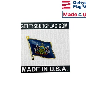 Pennsylvania State Flag Lapel Pin - Made in the USA! - Etsy