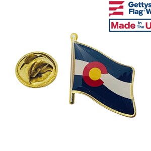 Colorado State Flag Lapel Pin - Made in the USA! - Etsy
