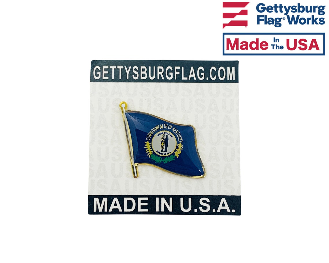 Kentucky State Flag Lapel Pin Made in the USA - Etsy