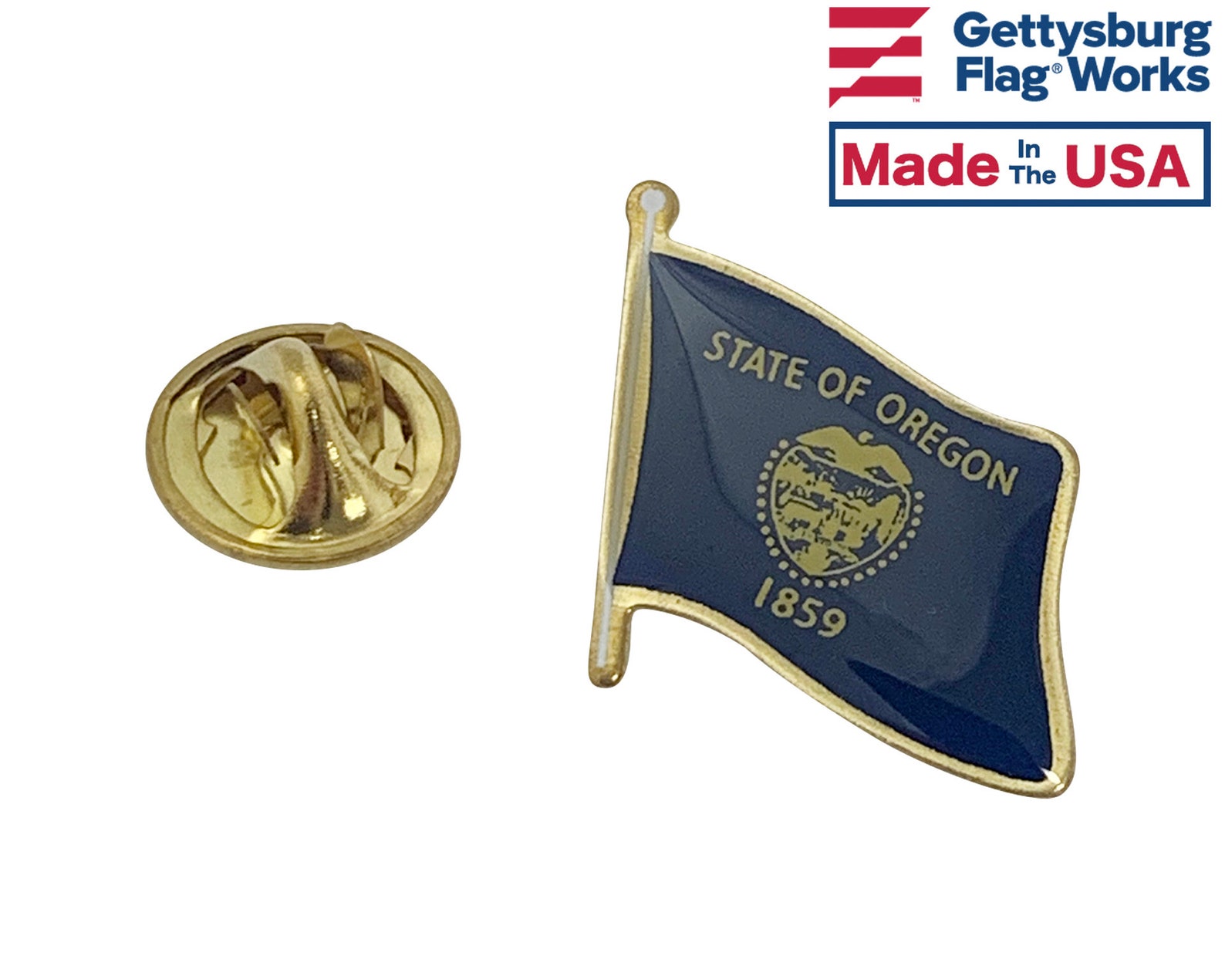 Oregon State Flag Lapel Pin Made in the USA | Etsy