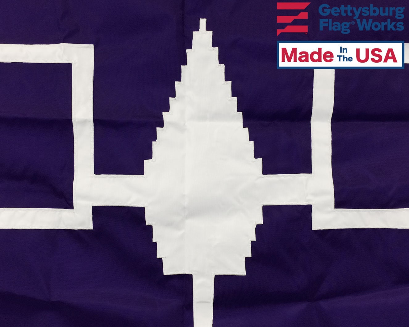 Iroquois Confederacy Flag Full Stitched Appliqué Design in | Etsy