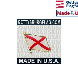 Alabama State Flag Lapel Pin - Made in the USA! - Etsy