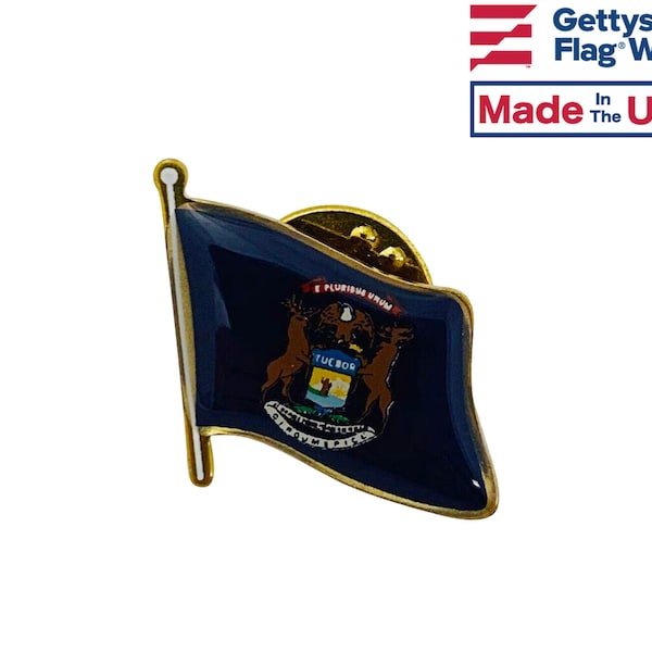 State of Michigan Lapel Pin - Etsy