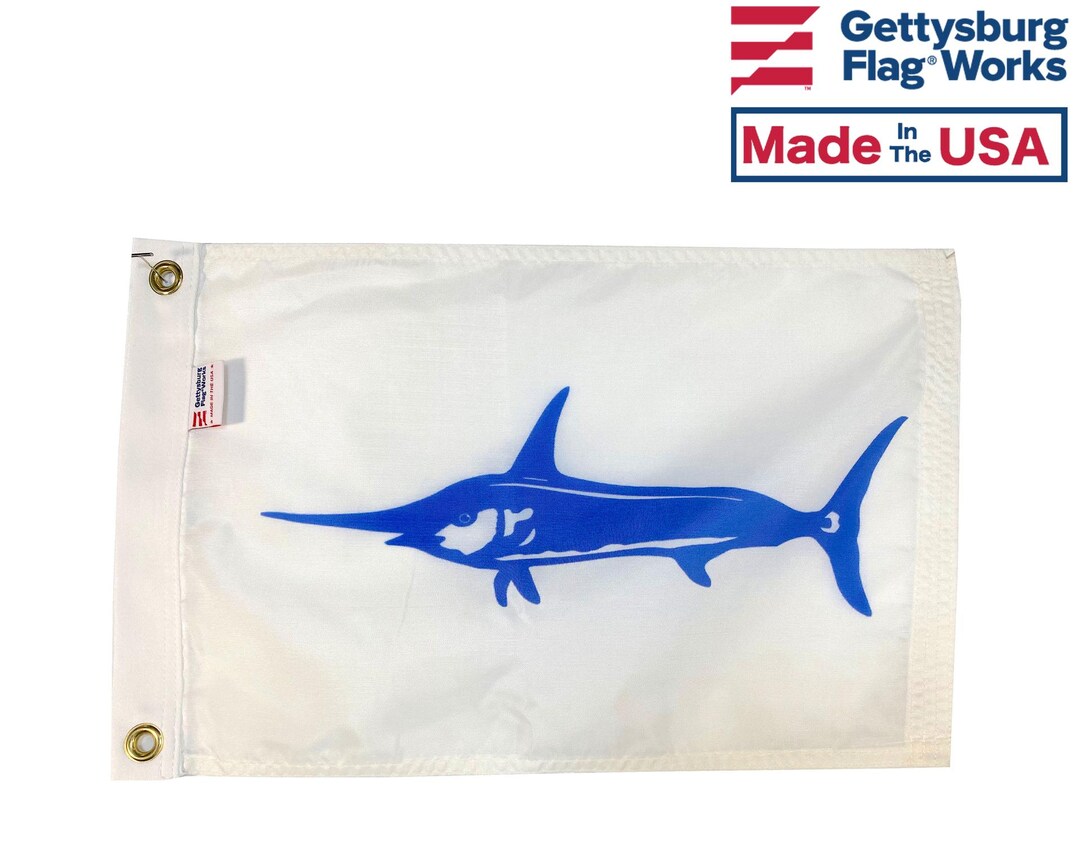 Swordfish Flag - Sport Fishing Boat Flag -all-weather Outdoor Charter ...
