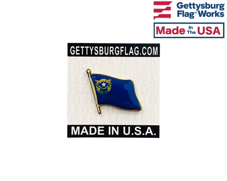 Nevada State Flag Lapel Pin Made in USA - Etsy