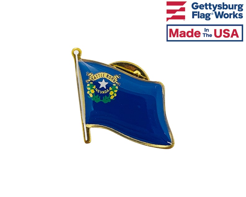 Nevada State Flag Lapel Pin Made in USA - Etsy