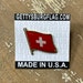 Switzerland Waving Flag Lapel Pin - Made in USA! - Etsy