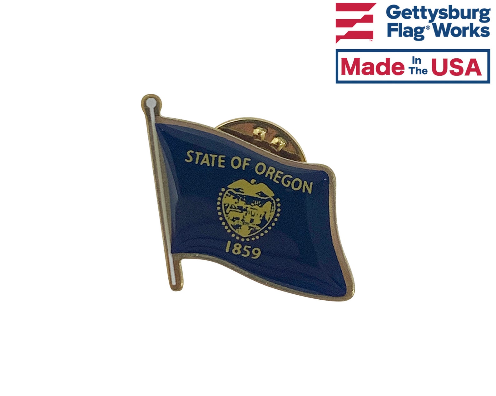 Oregon State Flag Lapel Pin Made in the USA | Etsy
