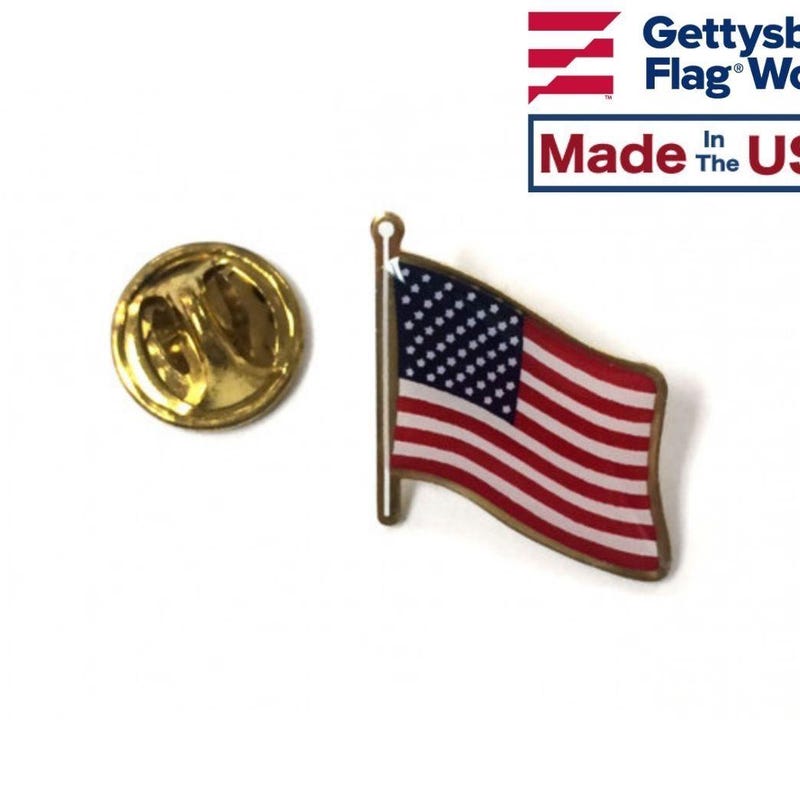 American Flag Lapel Pins - Etsy