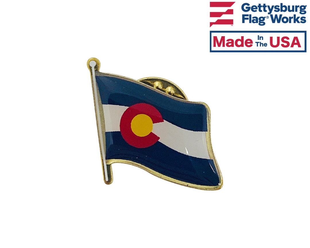 Colorado State Flag Lapel Pin - Made in the USA! - Etsy