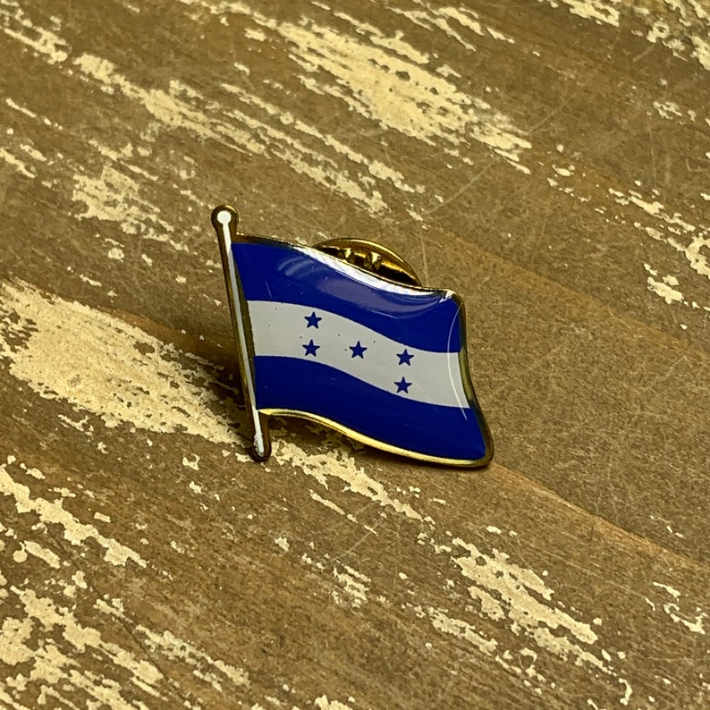 Honduras Waving Flag Lapel Pin - Made in USA! - Etsy