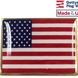 American Flag Lapel Pin (rectangle) Made in the USA! - Etsy