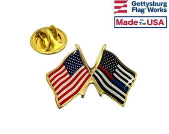 American Flag Lapel Pin rectangle Made in the USA - Etsy