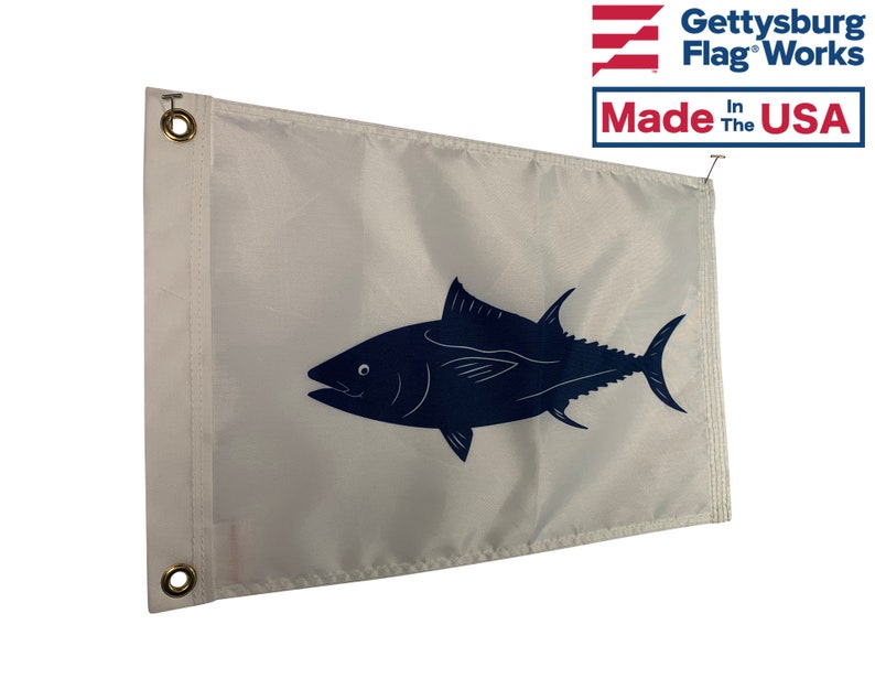Tuna Nautical Boat Flag 12x18 High Quality All | Etsy