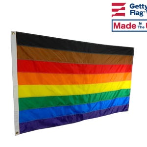 Philadelphia 8 Stripe Rainbow Pride Flag W/ Stitched Stripes - Multiple ...