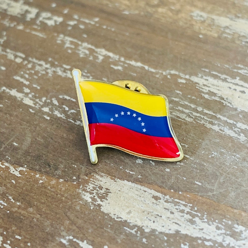 Venezuela Waving Flag Lapel Pin Made in USA - Etsy