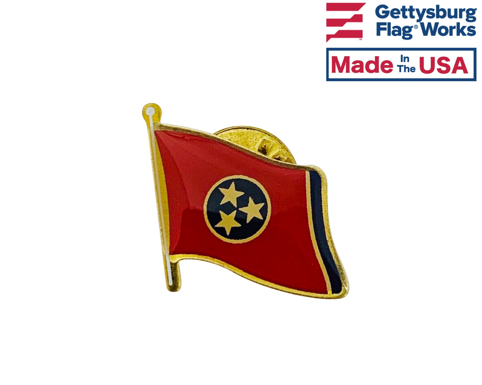 Tennessee State Flag Lapel Pin Made in the USA - Etsy