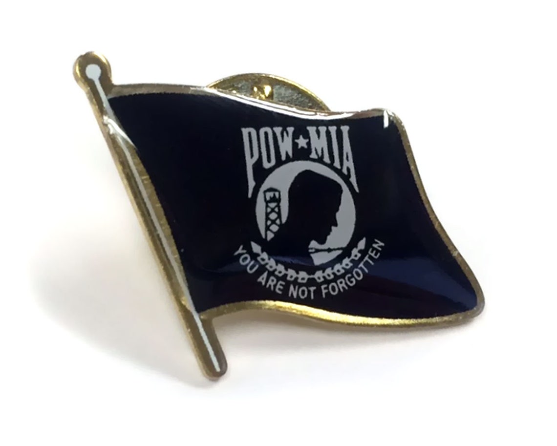 POW/MIA Waving Flag Lapel Pin Proudly Made in the USA - Etsy