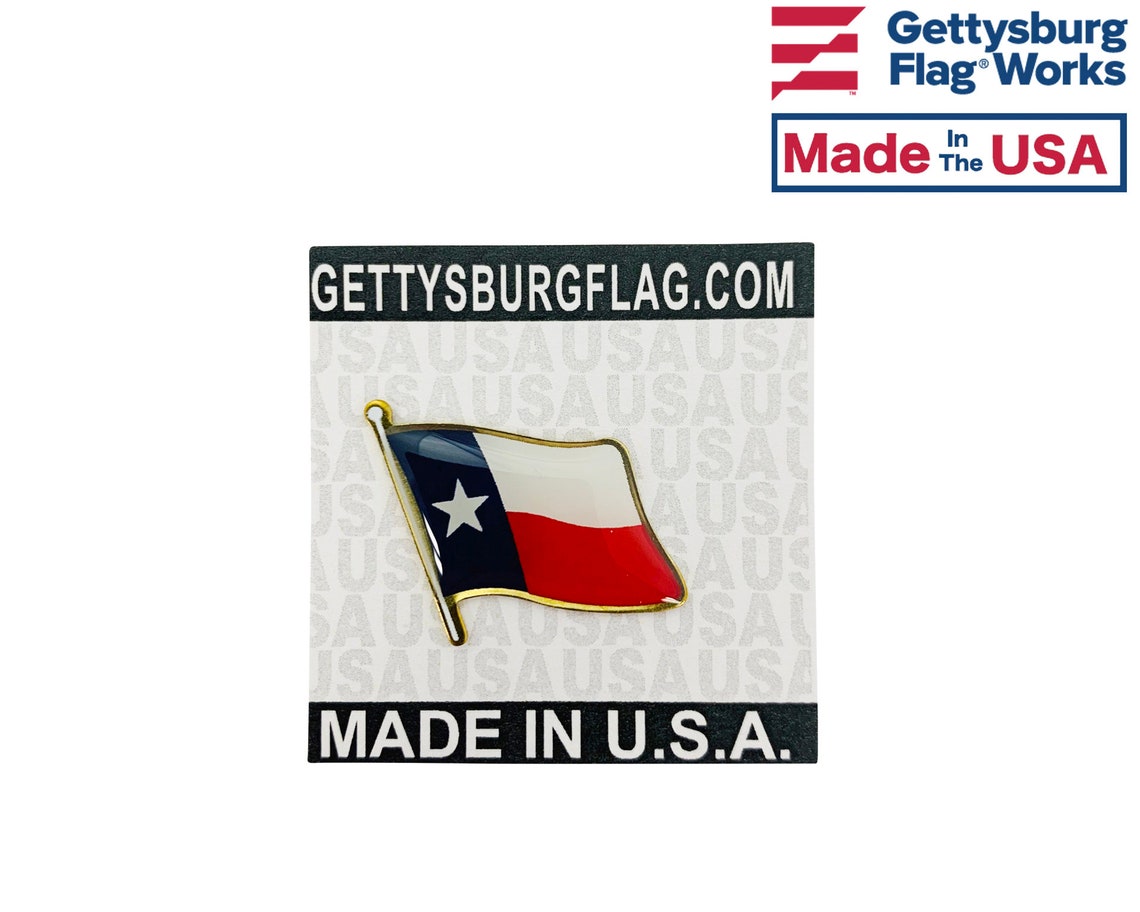 Texas Flag Lapel Pin Made in USA - Etsy