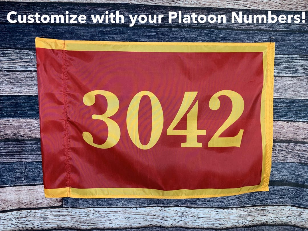 Custom USMC Graduation Flag: Boot Camp Platoon Number Guidon ...