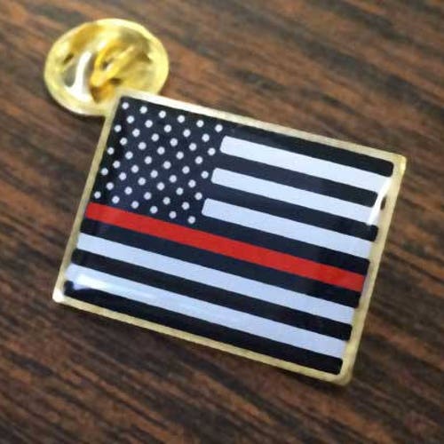 Thin Blue Line USA Rectangle Flag Lapel Pin Made in the USA - Etsy