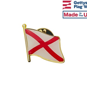 Alabama State Flag Lapel Pin - Made in the USA! - Etsy