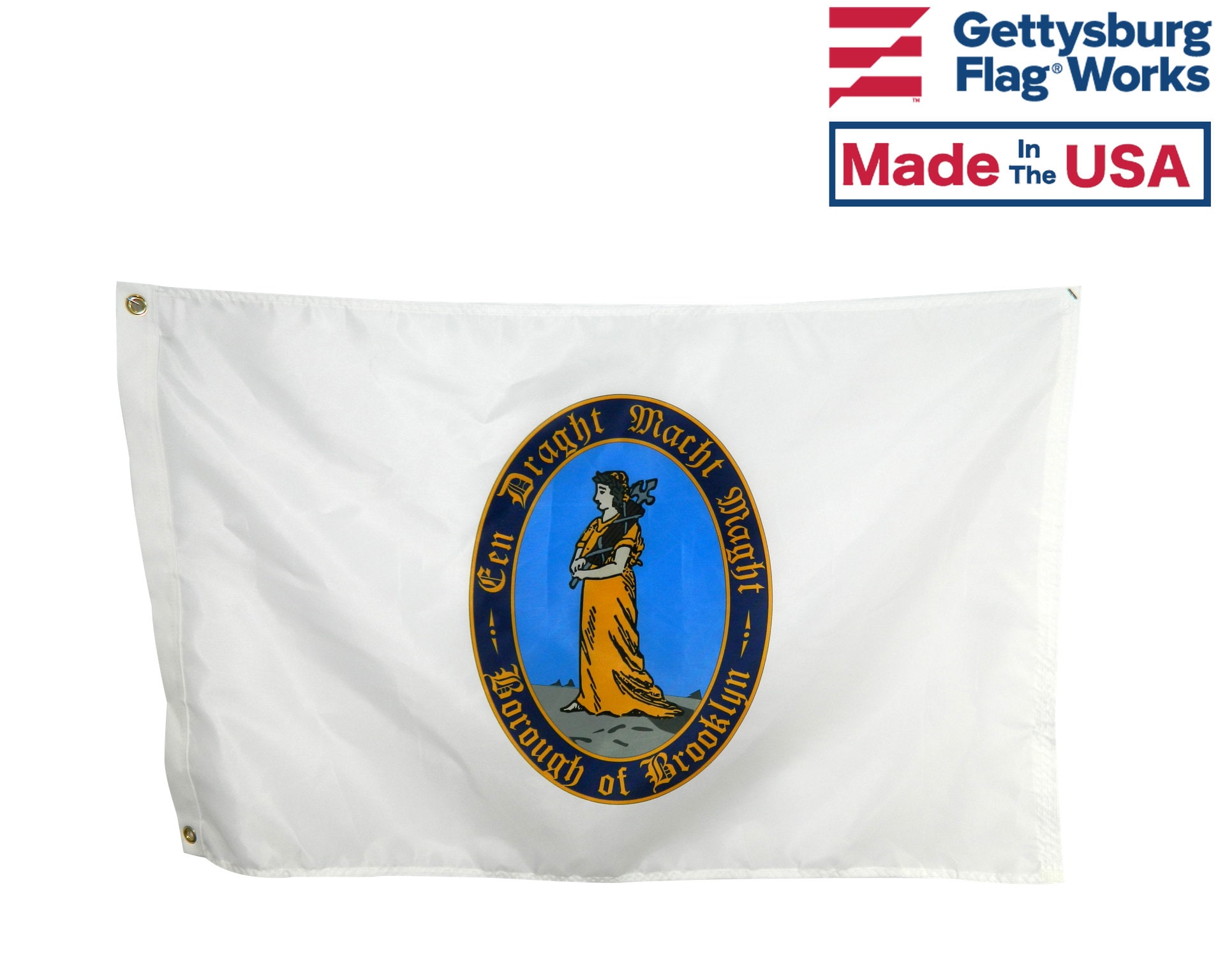 Borough of Brooklyn NYC Flag in sizes 12x18 2x3' | Etsy