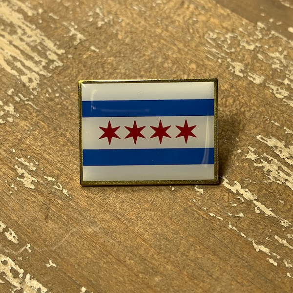 Chicago Enamel Pin - Etsy
