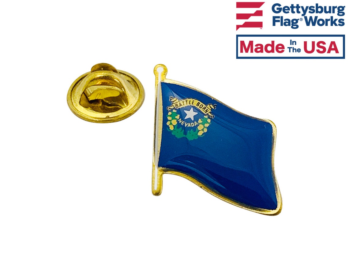 Nevada State Flag Lapel Pin Made in USA - Etsy